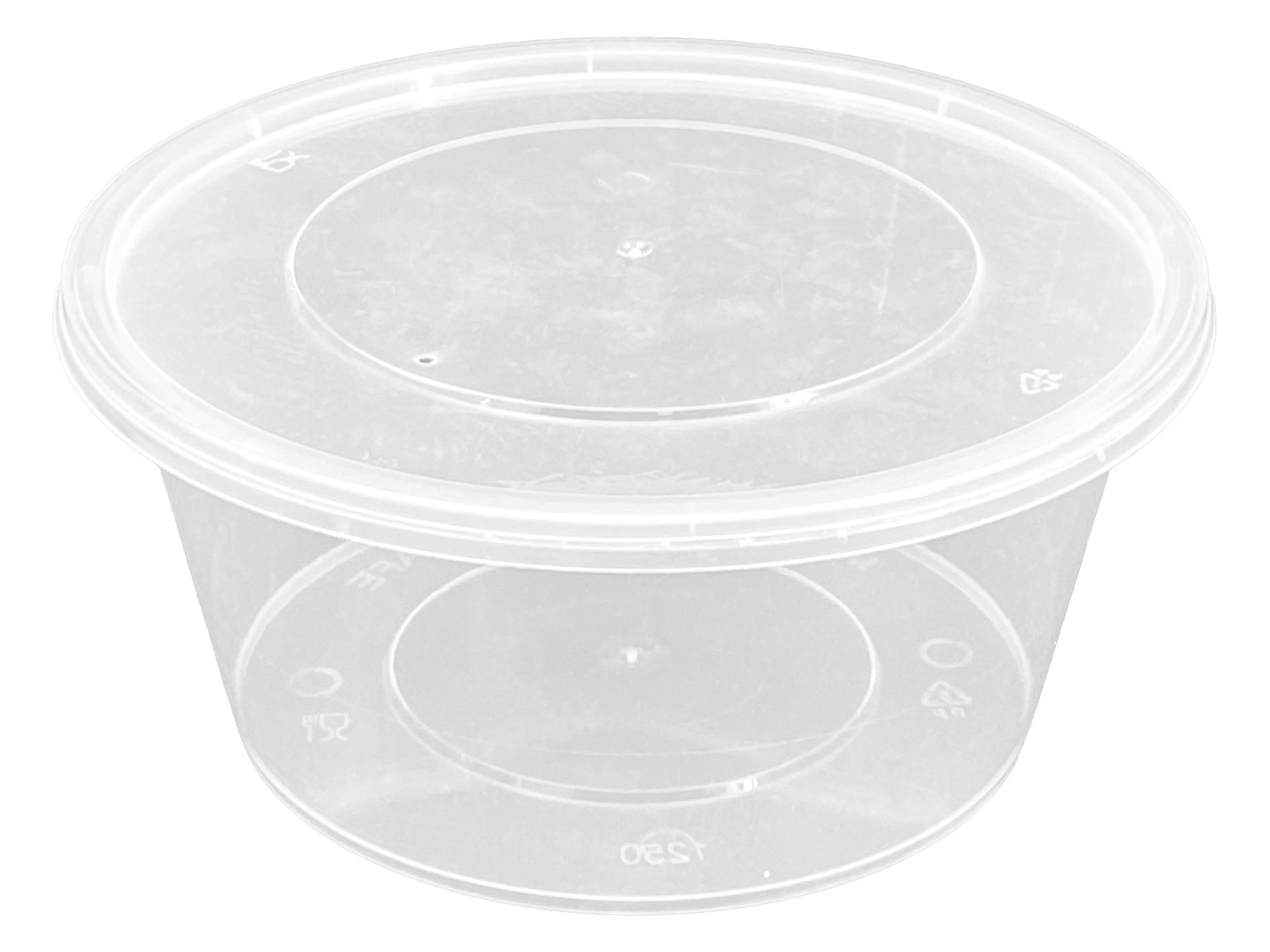1250ml Round Plastic Container Set – The Packaging Corp.