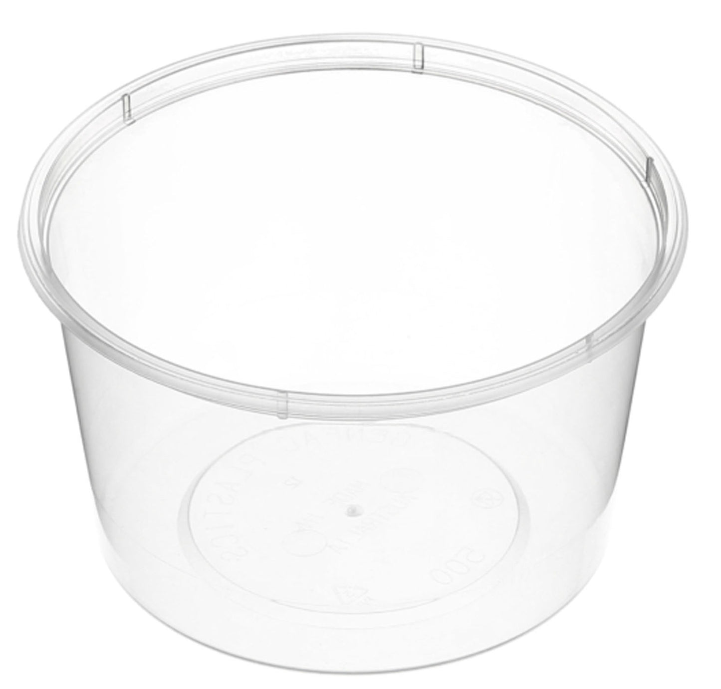 500ml Genfac Plastic Round Container – The Packaging Corp.