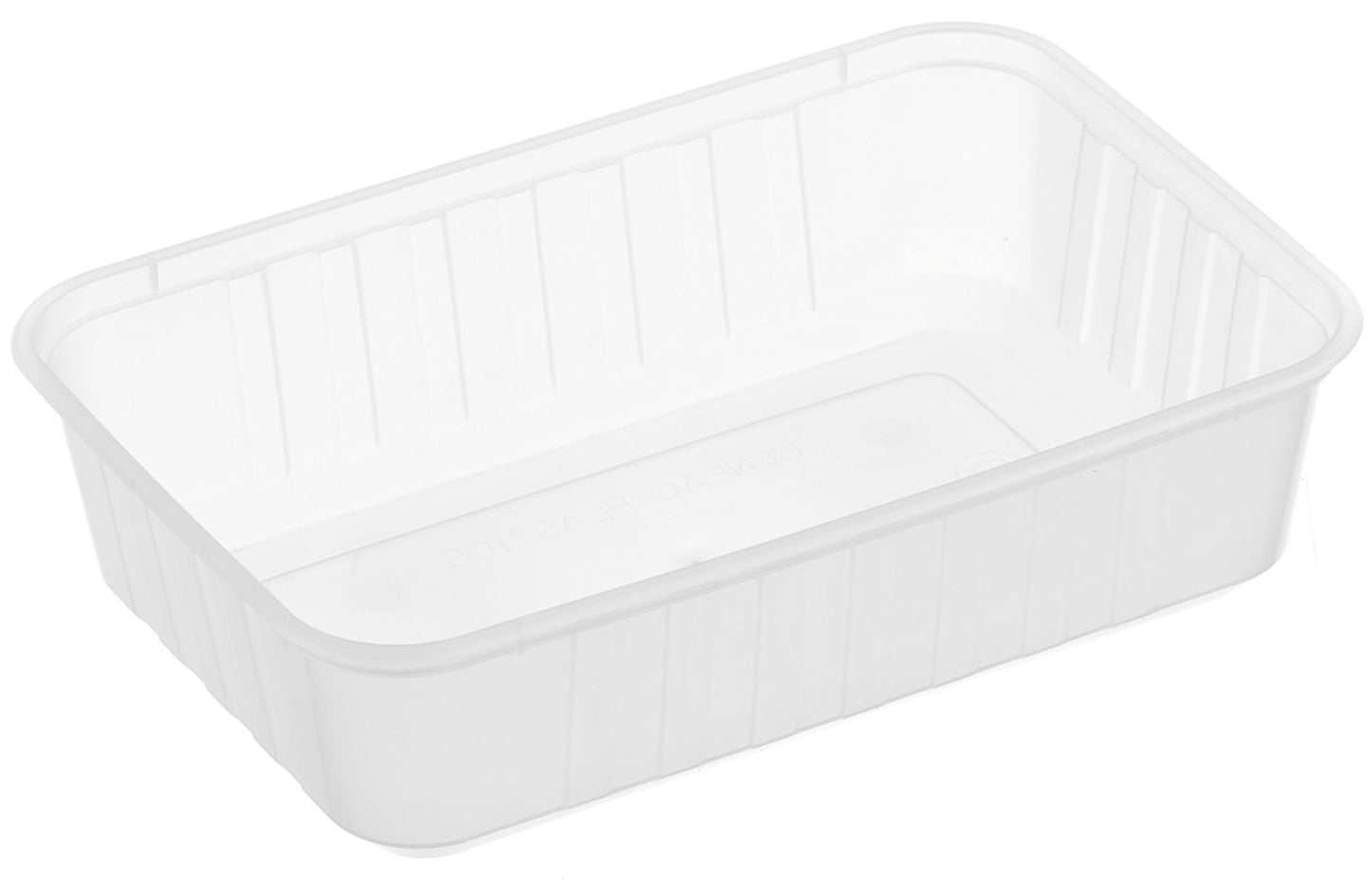 500ml/680ml/750ml/1000ml Genfac Rectangular Ribbed Container (3 Colors ...